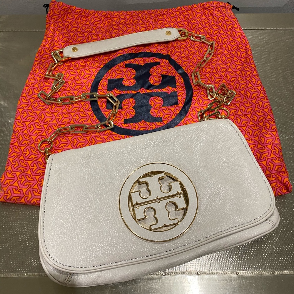 Tory Burch Amanda Ivory Crossbody Bag - Gem